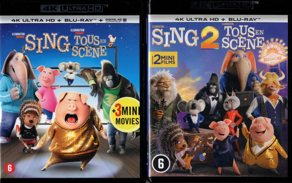 Sing + Sing 2 - 4K Ultra HD + Blu-ray - BlurayShop.nl